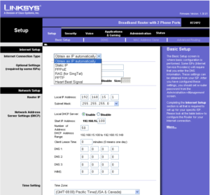 Рутер Linksys RT31P2 свързване – PlanetPhone